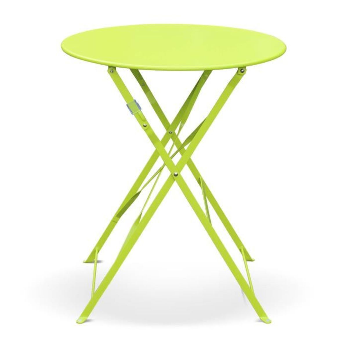 Table de jardin bistrot pliable - Emilia ronde verte- Table ronde Ø60cm ...