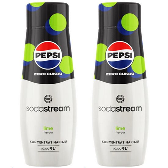 SODASTREAM Pepsi Max Sirop aromatisé au citron vert Set 2 x 440ml ...