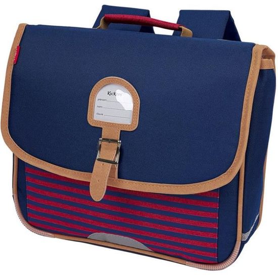 OBERTHUR Cartable Primaire 1 Compartiment Bleu Marine et Rouge 35 cm ...
