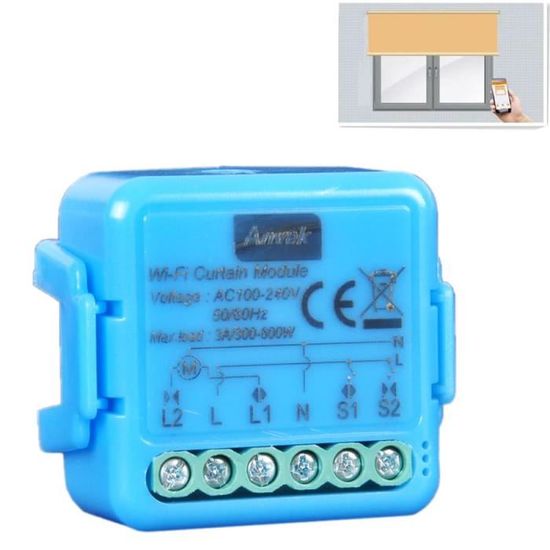 Anvek Interrupteur volets roulants WiFi, module de commande minuterie ...