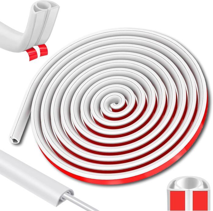 3M Goulotte Autocollante, Goulotte Passe Cable Sol,Petite Goulotte de ...