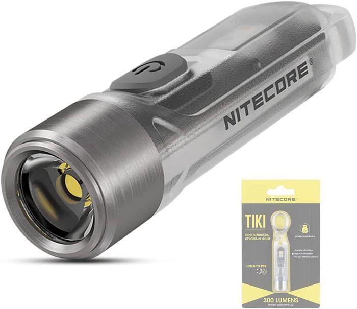 TIKI Mini Lampe Torche - Rechargeable 300 Lumen - LED avec Lumiere ...