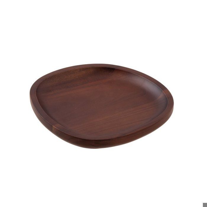 Assiette en bois Arthur Krupp - 18x18x2 cm - Cdiscount Maison