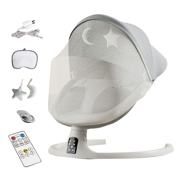 Balancelle Bebe Electrique 3 en 1 - 5 vitesses, Bluetooth, 3 minuteries ...
