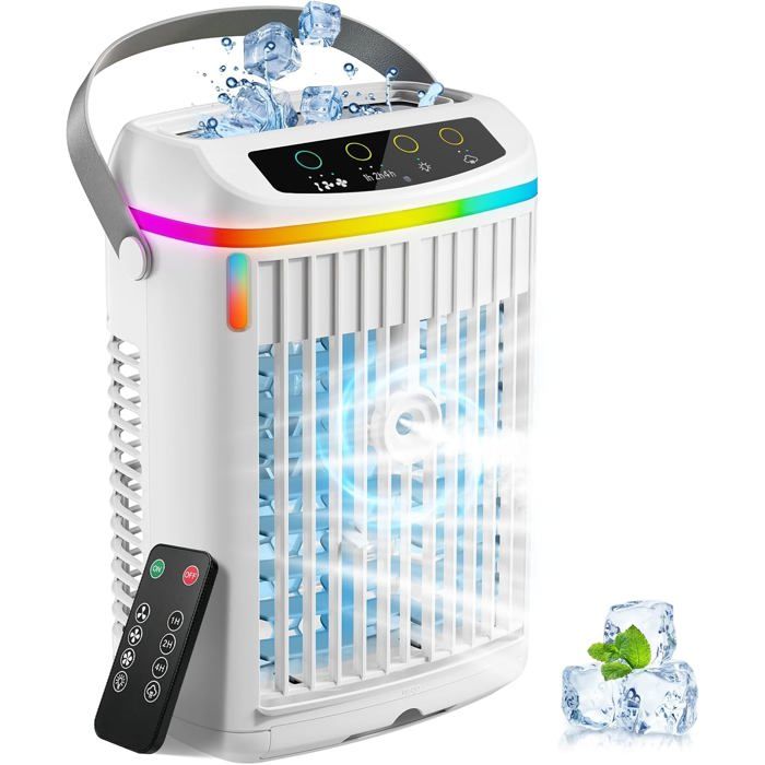Climatiseur Mobile Avec Télécommandé, 1000Ml 4 En 1 Mini Climatiseur ...
