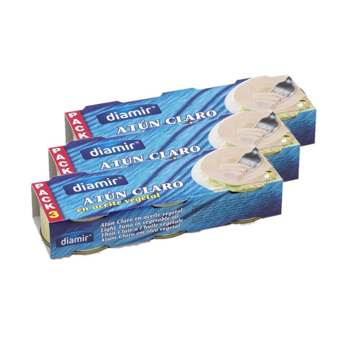 Diamir - Lot 3x Thon clair - pack x3 - Etui 240g - Cdiscount Au quotidien