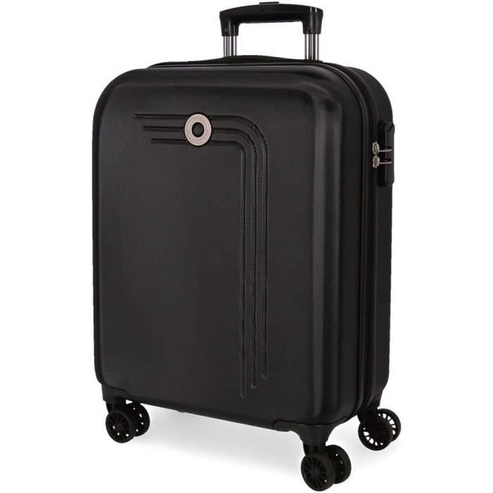Riga Valise Trolley Cabine Noir 40X55X20 Cms Rigide Abs Serrure À ...