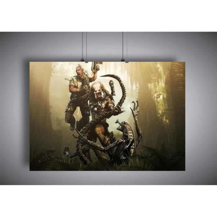 Poster Alien versus predator wall art - A4 (21x29,7cm) - Cdiscount Maison