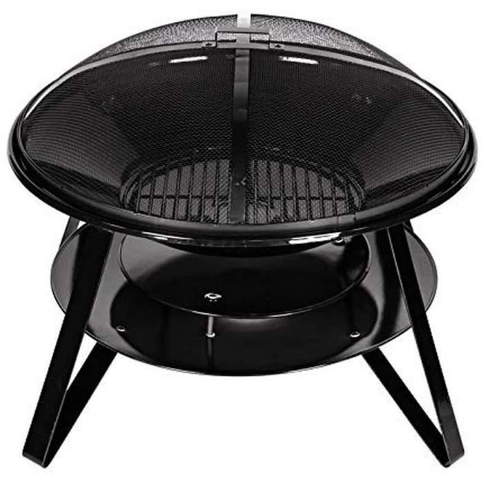 Brasero Rond Acier, Noir [259] - Cdiscount Jardin