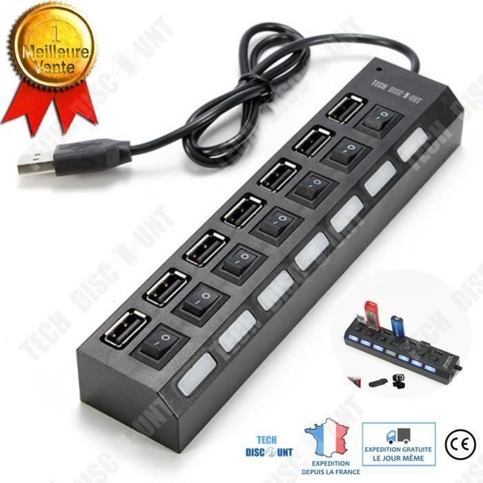 Prise multiple électrique multiprise usb parafoudre legrand éthernet 7 ...