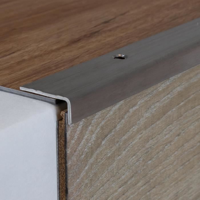 Nez de marche | cornière 10 mm x 30 mm | inox | antidérapant R10 DIN ...