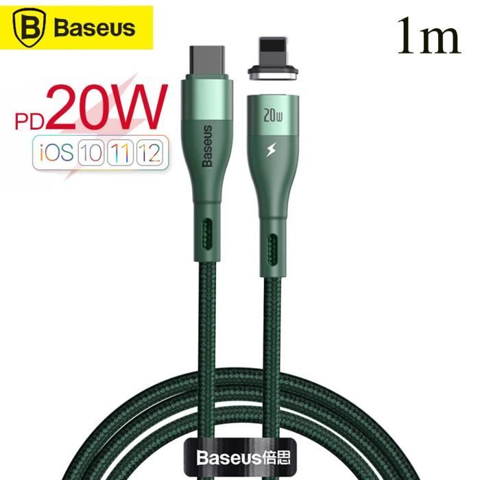 Câble de chargeur Baseus Compatible avec iPhone 12 Câble Type-C Câble ...