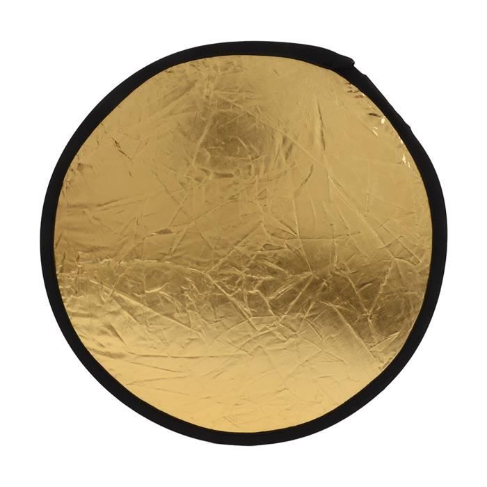 Réflecteur de lumière disque 2 en 1 - Cikonielf - 11.8in rond or argent ...