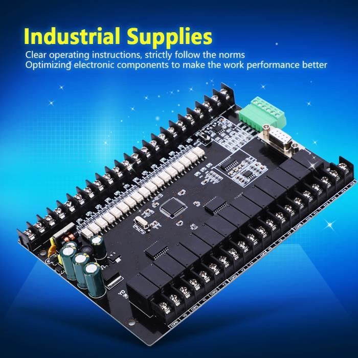 EJ.life Tableau de contrôle industriel PLC Control Board FX1N-30MR-3V-2D-M Programmable Logic ...