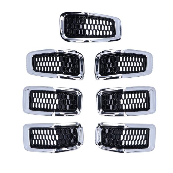MSA Insert De Calandre Pour Jeep 7 Pièces Inserts De Calandre Avant ...