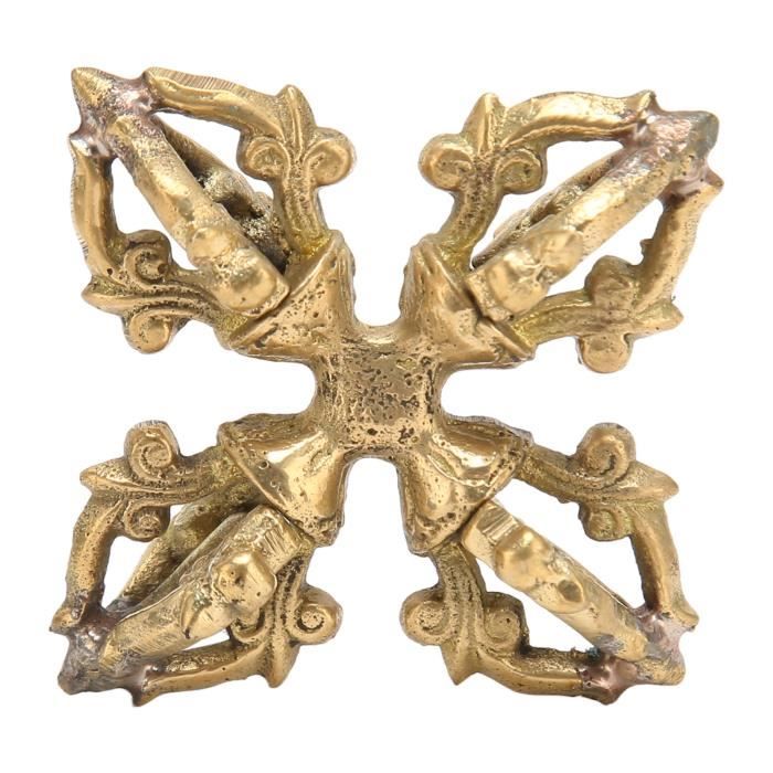Fdit Double Dorje Vajra Tibétain Vajra Phurpa Bonne Chance Artisanat ...