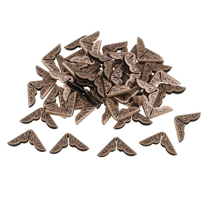 ALBUM DE SCRAPBOOKING Coins de scrapbook en métal de 100 pièces ...