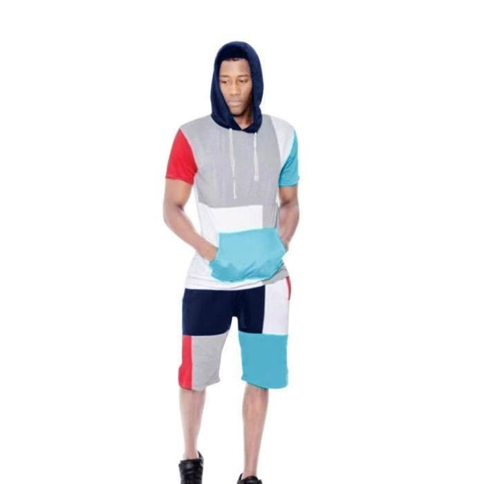 ENSEMBLE DE VETEMENTS Homme - Nouveau costume de sport à capuche d'été ...