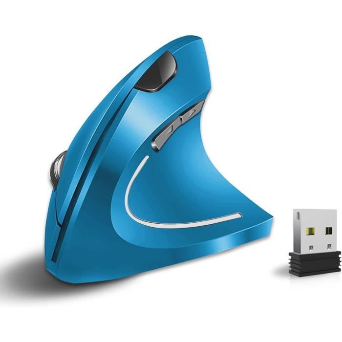 Souris Ergonomique Sans Fil Verticale Rechargeable Avec Récepteur Usb ...