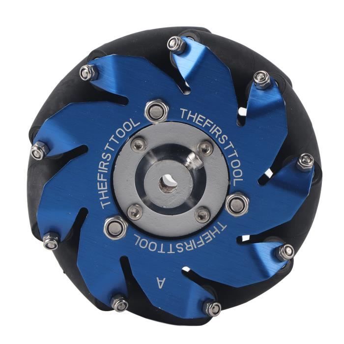 Tbest roue Mecanum droite Roue Mecanum de 4 pouces en aluminium droit ...
