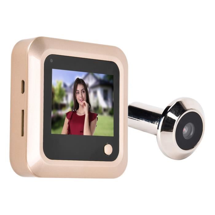 Visionneuse de porte numérique ZERONE - Judas vidéo 2.4in filaire 145 ...