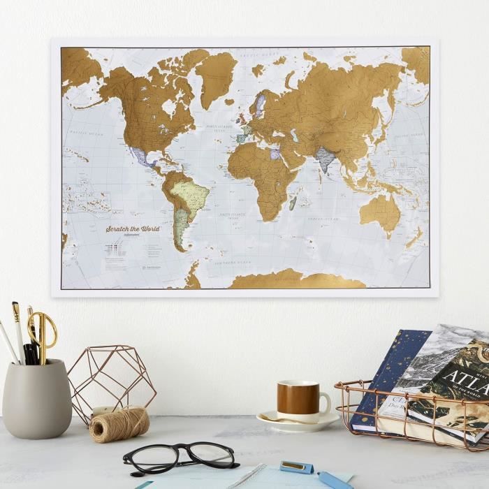 Scratch The World® Travel Map - Scratch Off World Map Poster + Bonus ...