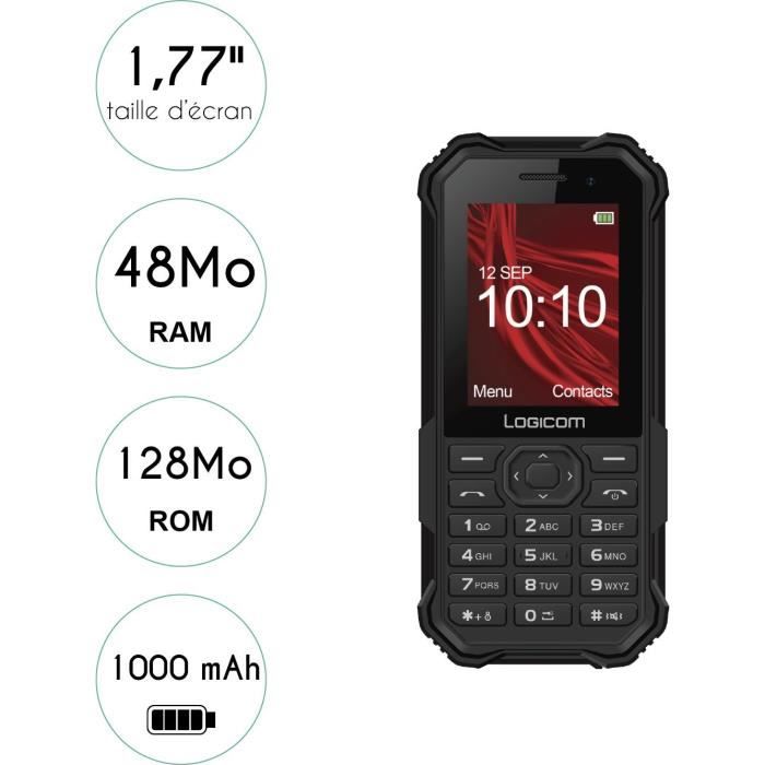 Téléphone Mobile - LOGICOM - XTREM 30 - Noir - Cdiscount Téléphonie