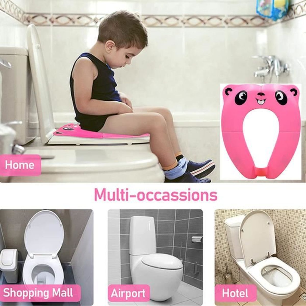 Réducteur de Toilette pour Enfants, Apprentissage de la Propretée ...