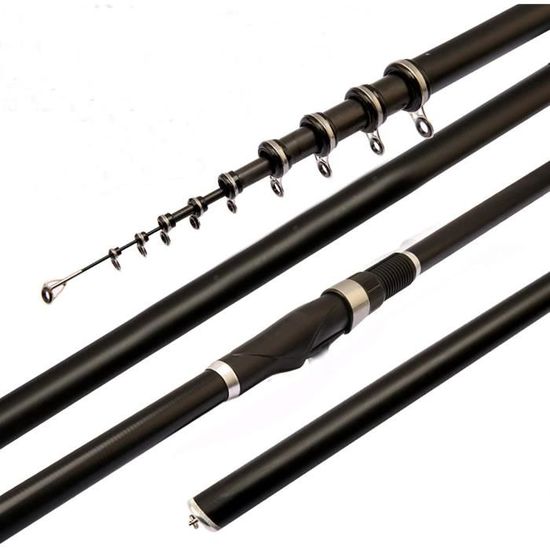 Canne à pêche Professionnelle Portable Carp Rod télescopique Mer Canne ...