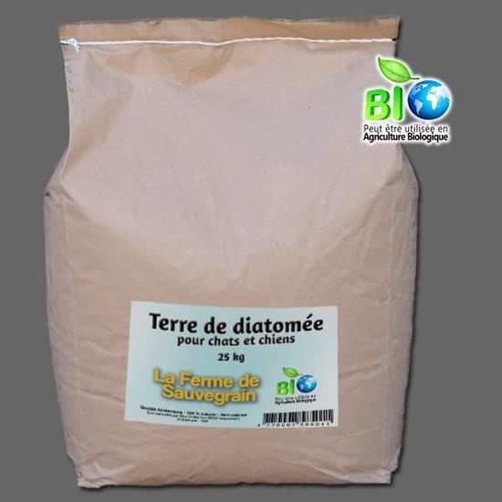 Terre de diatomée alimentaire pour chats et chiens - anti puce naturel ...