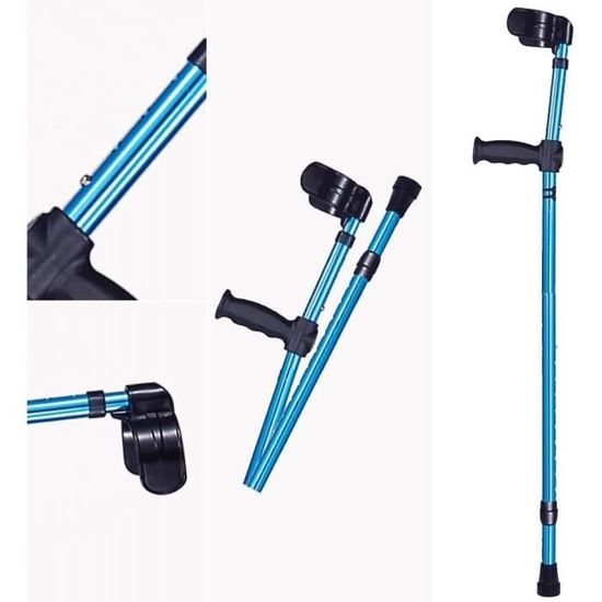 Béquille Médicale Pliable Adultes Béquilles À Hauteur Réglable Avant ...