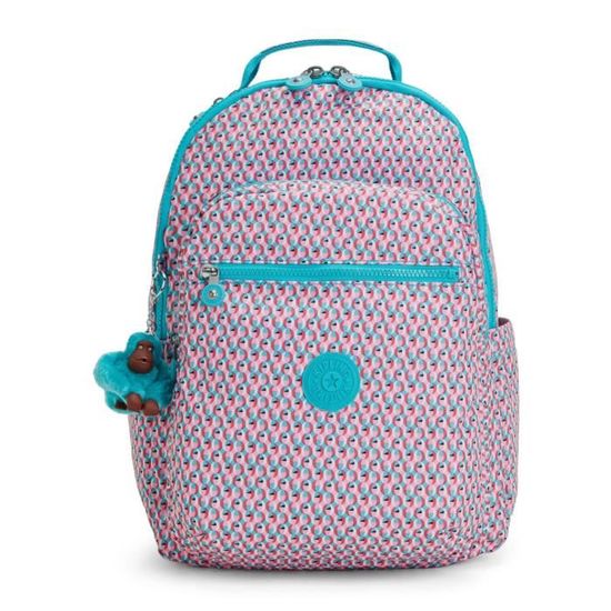 Kipling Back To School Print Seoul Large Backpack L Poppy Geo [187635 ...