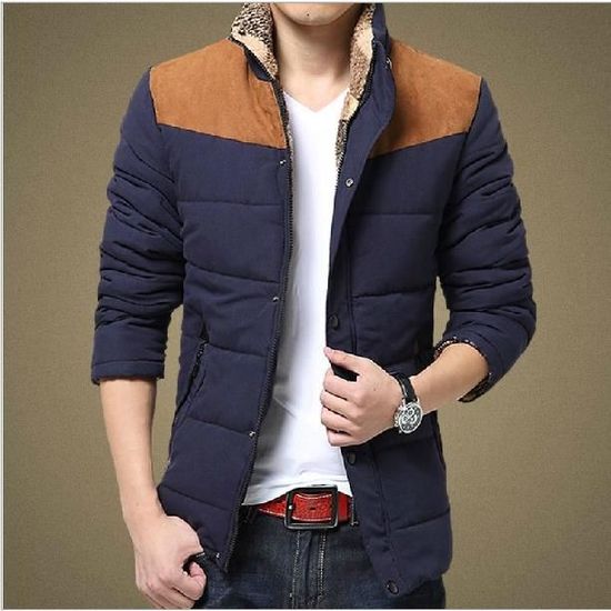 Veste ouatée d’hiver homme nouvelle collection ... Bleu - Cdiscount ...