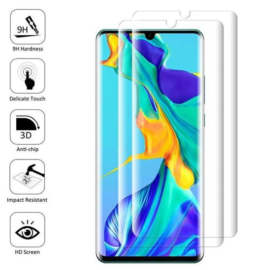 Pour Huawei P30 Pro 6.47" VOG-L29: Lot/ pack de 2 Films en VERRE Trempé ...