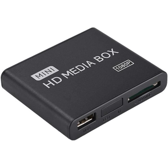 Tv Box De Full Hd, Mini Média Player 1080P Support Media Box, Usb ...