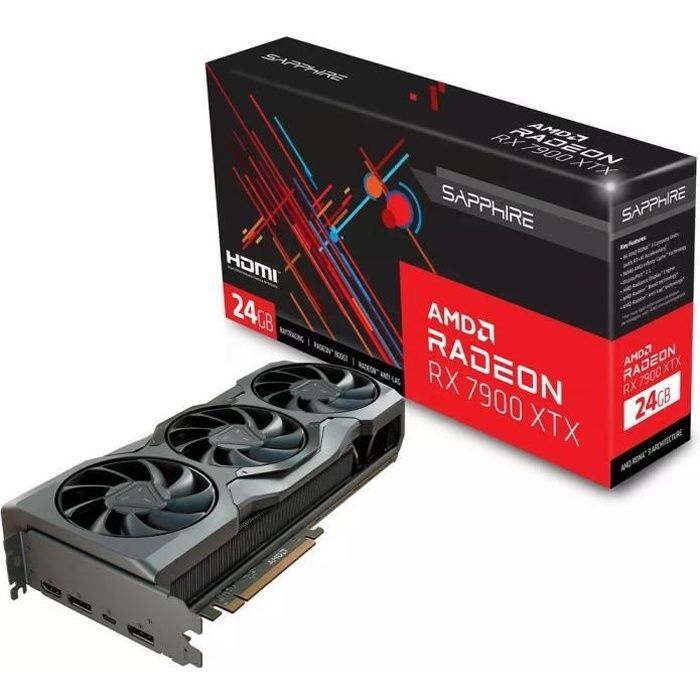 Sapphire Carte Graphique Amd Radeon Rx 7900 Xtx Gaming 24 Gb