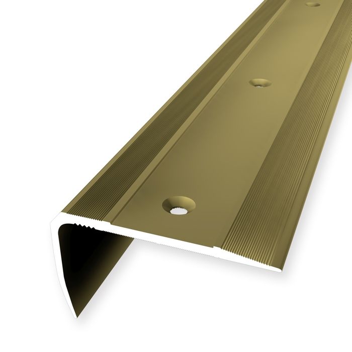 Profilé de nez de marche 29 x 53 mm Profilé angulaire cannelé encastré ...