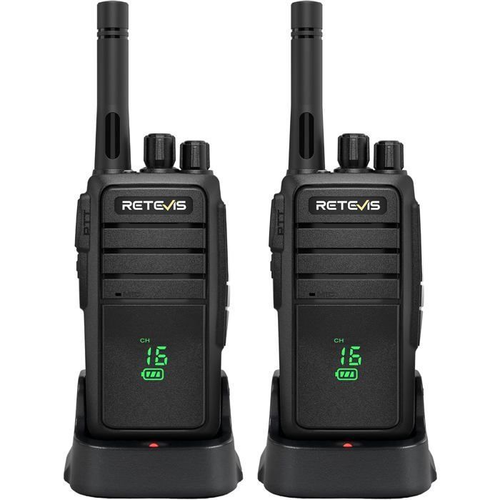 Retevis RT21H Talkie Walkie, Talkie-Walkies sans Licence avec Écran ...