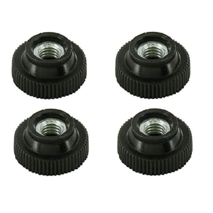 VIS - CACHE-VIS - TIRE-FOND - GOUJON 4x ÉCROU MOLETÉ 4MM TETE PLASTIQUE ...