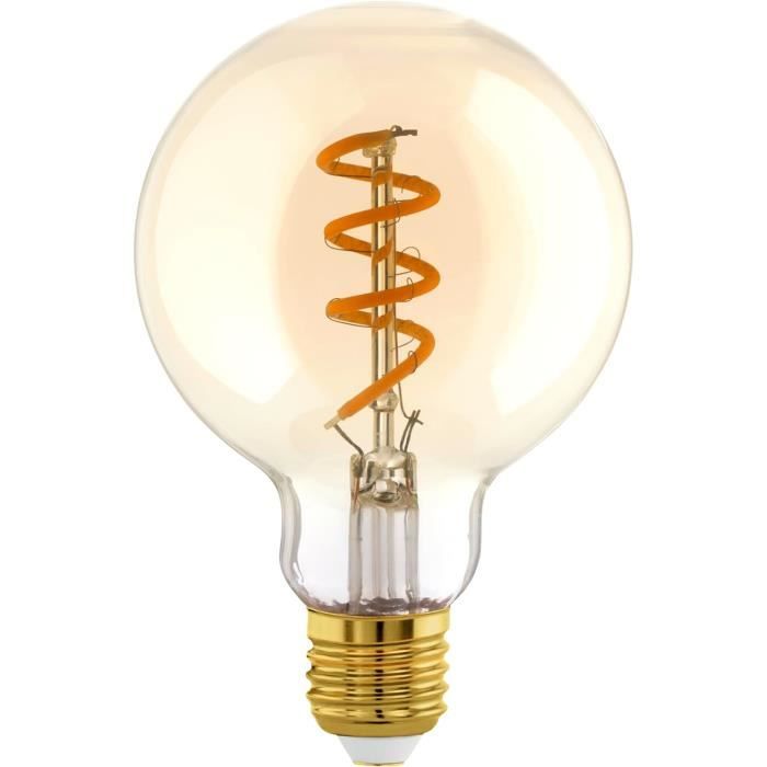 Lampe Led Globe E27 Dimmable, Filament Vintage Spirale, Ampoule Edison ...