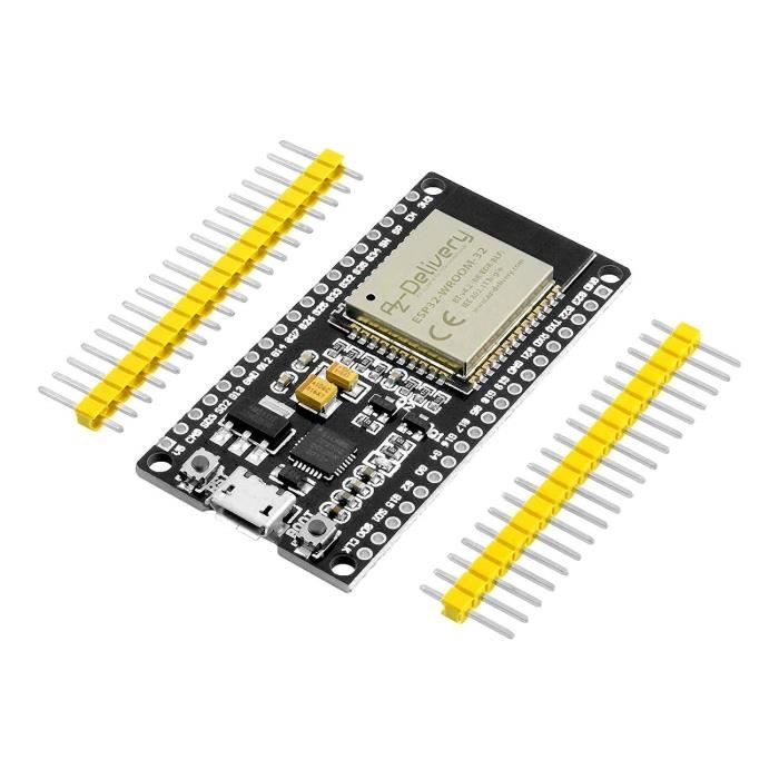 ESP32 Dev Kit C Non soudé Module WLAN NodeMCU Carte de développement WiFi avec CP2102 (modèle ...
