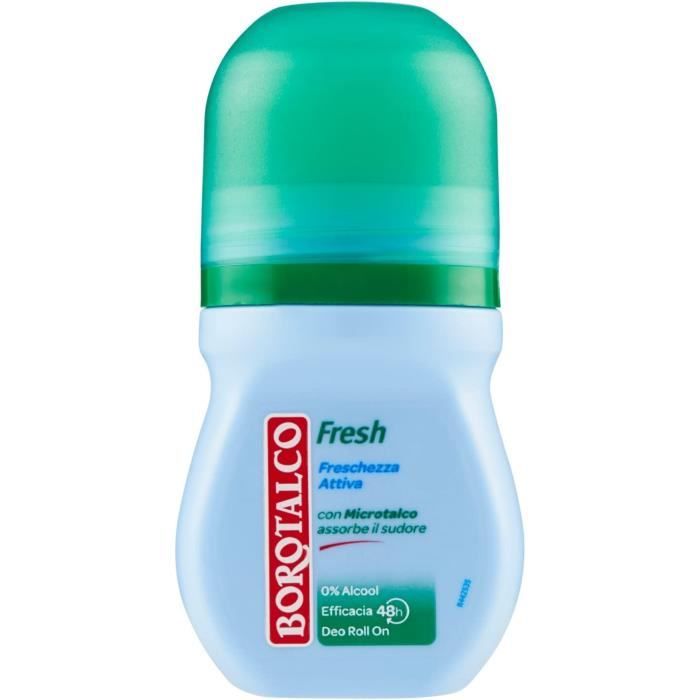 Fresh Déodorant Roll On, Fraîcheur Active avec Micro Talc Absorbe la ...