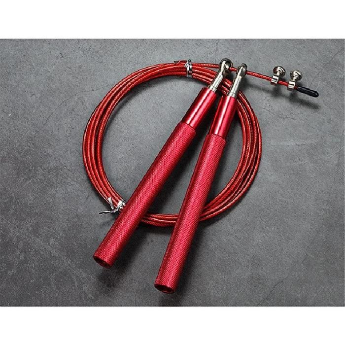 Jump Rope Adulte Câble Métallique À Roulement Universel Poignée En ...