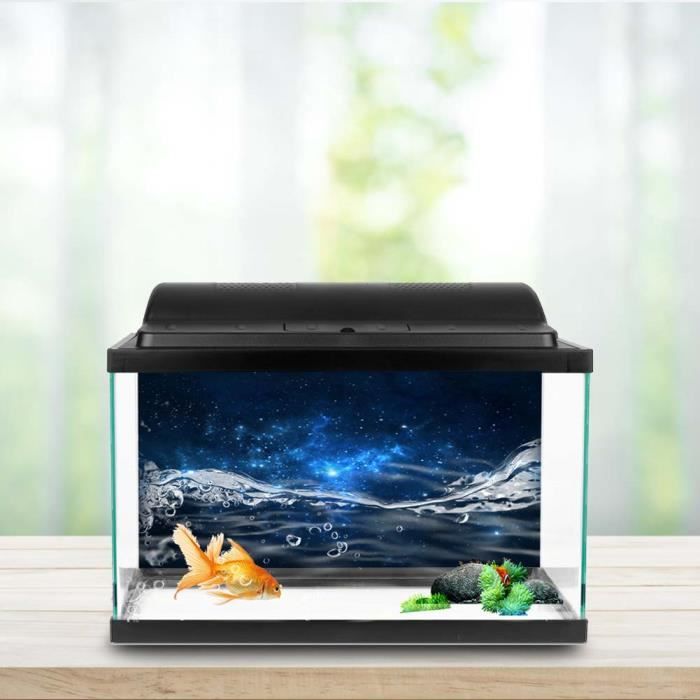 Fdit affiche d'aquarium PVC adhésif Star Dust Aquarium Fish Tank fond ...
