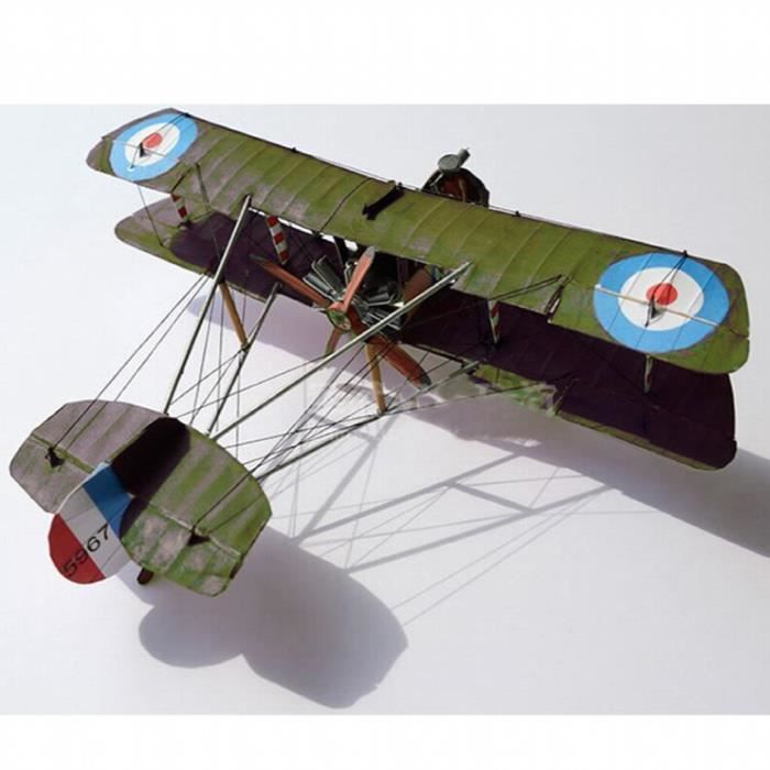 1:33 Airco DH.2 monoplace biplan combattant carte modèle ensembles de ...
