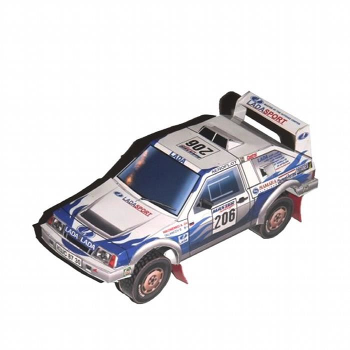 Lada Samara T3 1990/1995 1:32 Dakar rallye voiture de course Origami ...