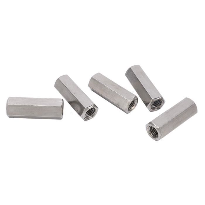 Crou D'Accouplement Hexagonal M12 Lot De 5 Écrous D'Accouplement À Tige Hexagonale M12 X 1,75 19 ...