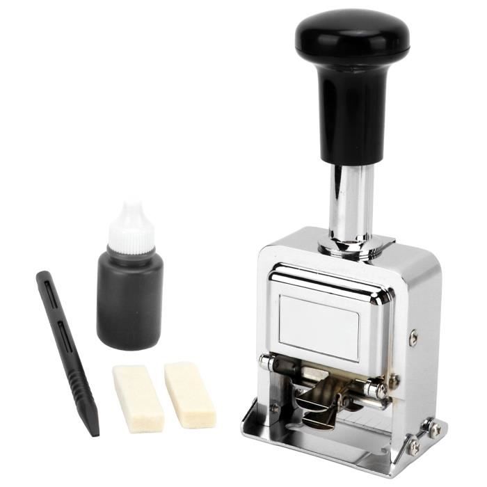 Duokon Timbre de numérotation Tampon numéroté Auto-encreur, Machine de ...