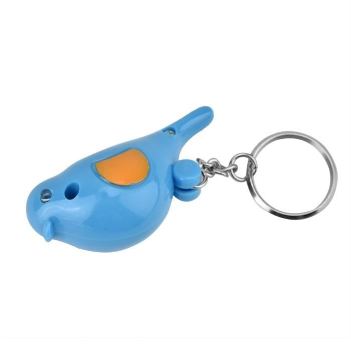 Duokon Voice Control Keychain Bird LED Whistle Key Finder Porte-clés à ...