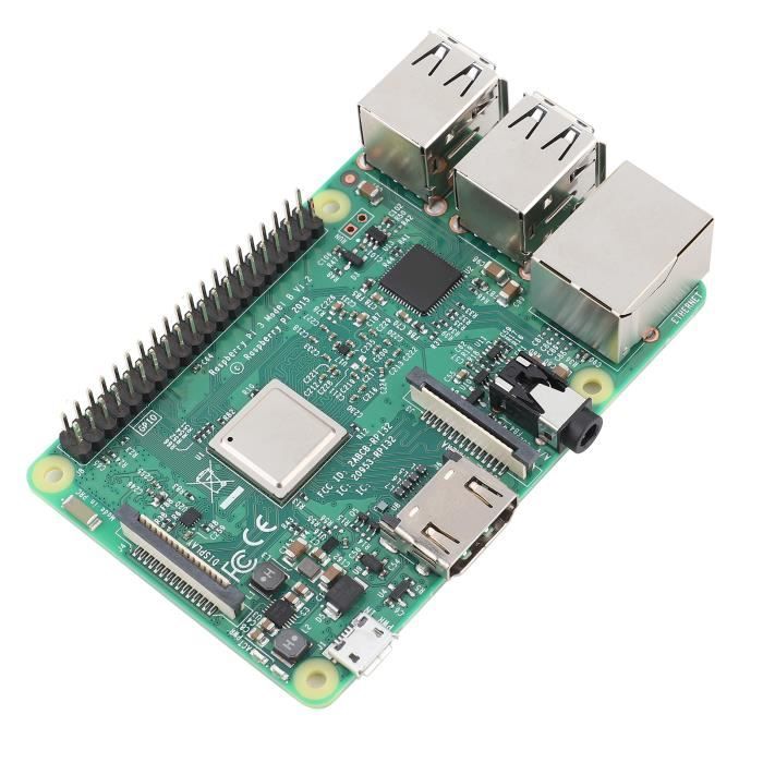 Carte Raspberry Pi 3 Modèle B avec WiFi Bluetooth, 1,2 GHz 64 Bits Quad ...
